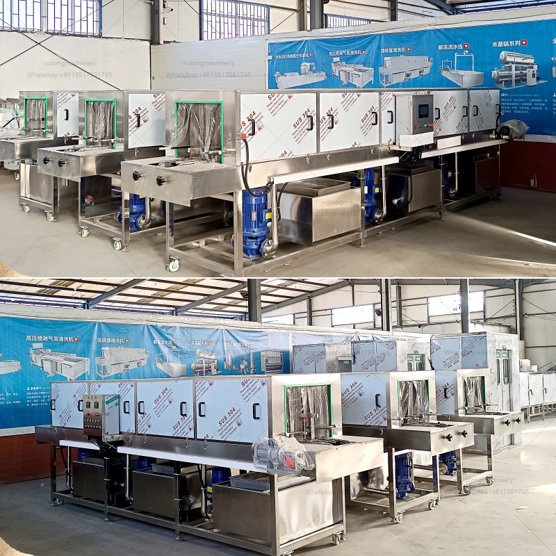 Industrial Tray Crate Cheese Mold Washer Machine Conveyor Cleaner ...
